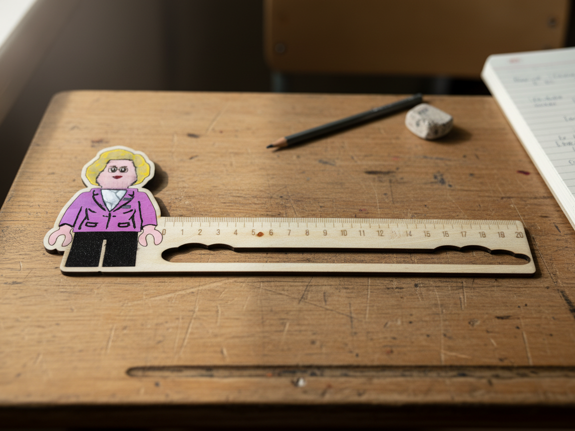Lego woman reading tool/ruler/bookmark | Free Files - Atomm