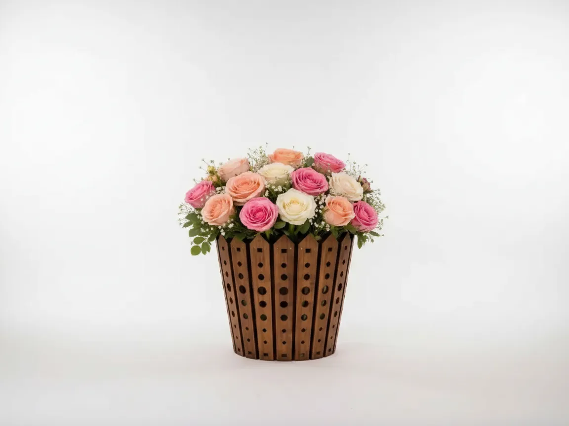 Wooden Flower Pot SVG | Laser Cut Planter Box Template | 3mm Wood CNC ...