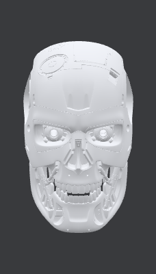 T800 - Cráneo Endoesqueleto metálico de Terminator 2 - El Juicio Final ...
