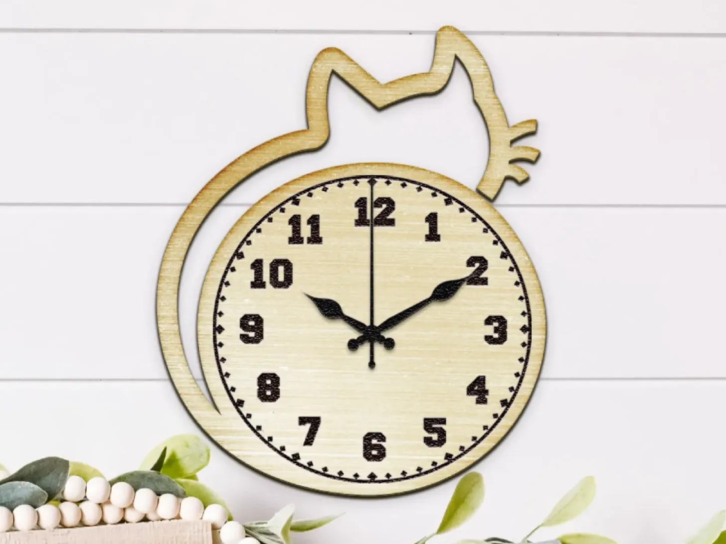 Laser cut and engrave | Wall clock laser cut. Animals wall clock. Clock ...