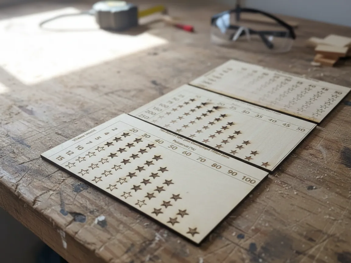 Grille Test Xtool S1 40w pour Contreplaqué Tillieul 3mm | Free Files ...