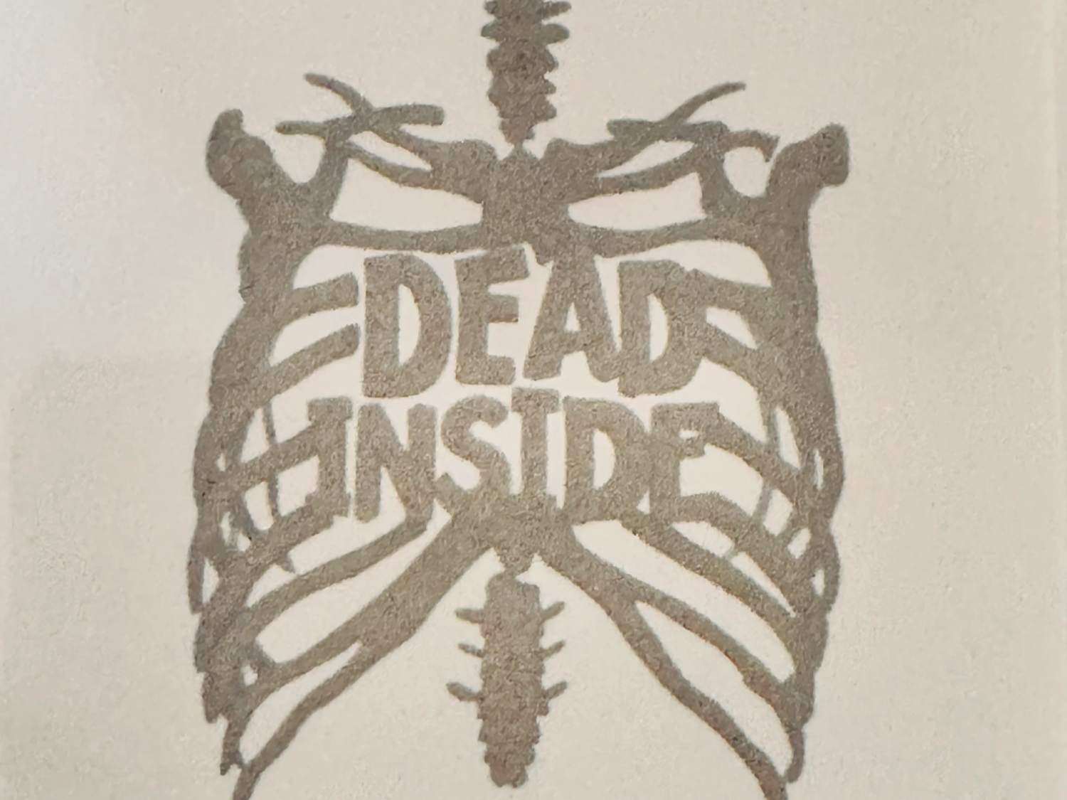 Dead Inside Ribcage Graphic Print | Free Files - Atomm