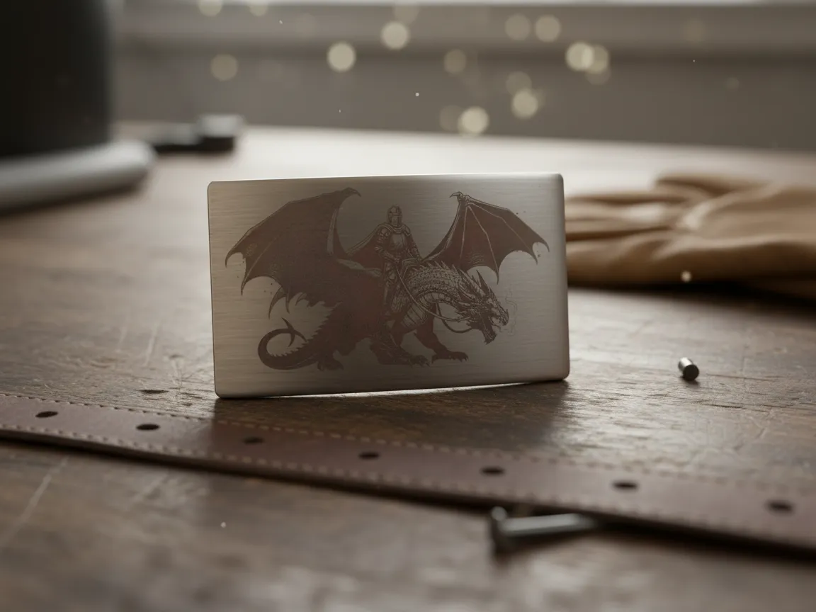 Dragon Knight Rider on to brushed Metal - F2 Ultra UV | Free Files - Atomm