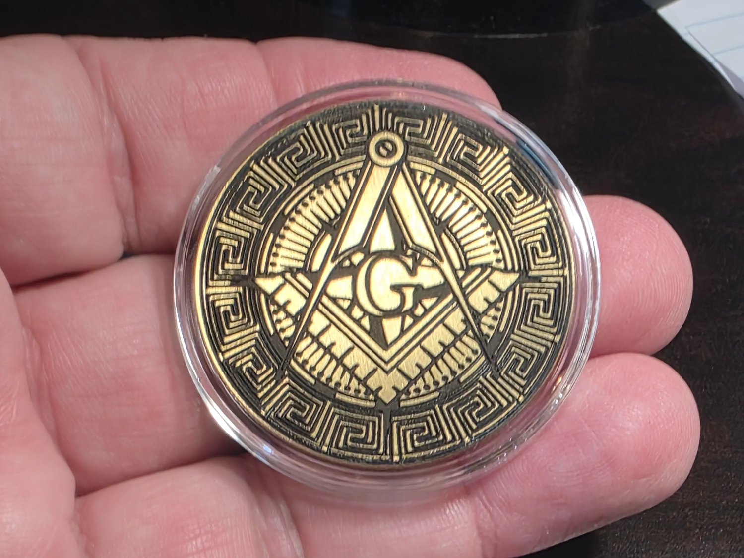 Masonic Lodge 40mm Brass Coin Engrave | Free Files - Atomm