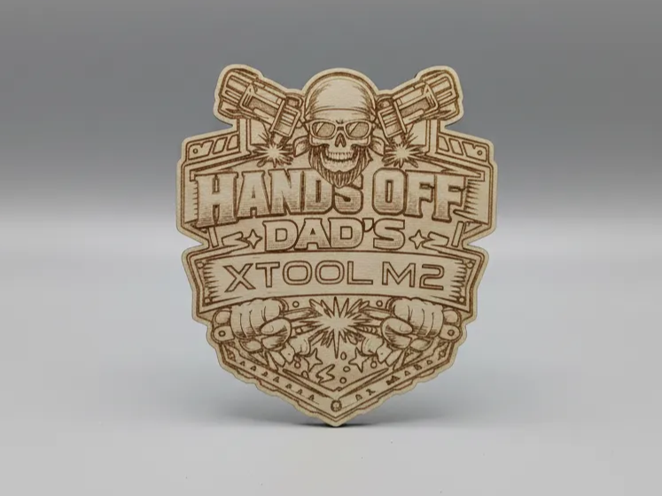 Hands Off Dad's Xtool M2 Skull Badge Sign | Free Files - Atomm