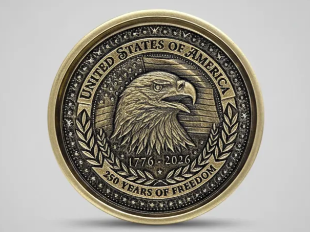 United States of America 250 Years of Freedom Commemorative Eagle Coin ...