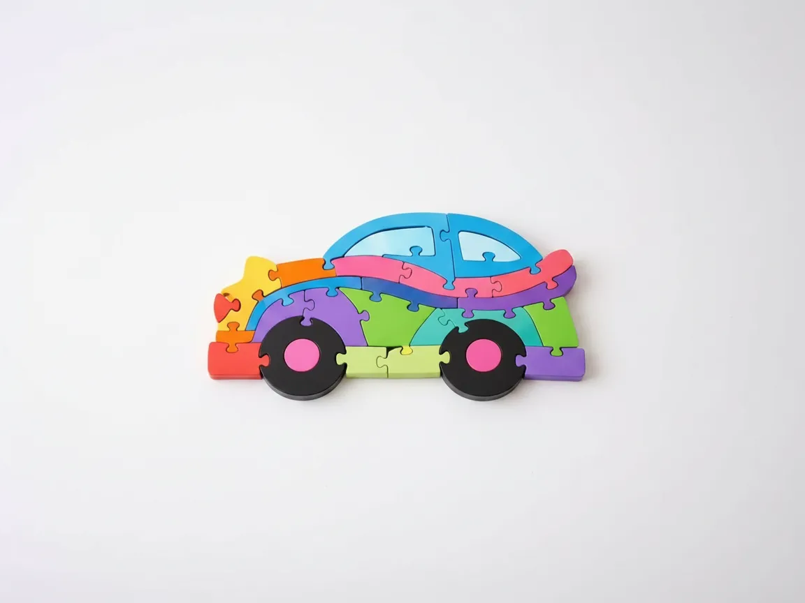 Kids Car Puzzle SVG, Montessori Wooden Toy Laser Cut File (Digital ...