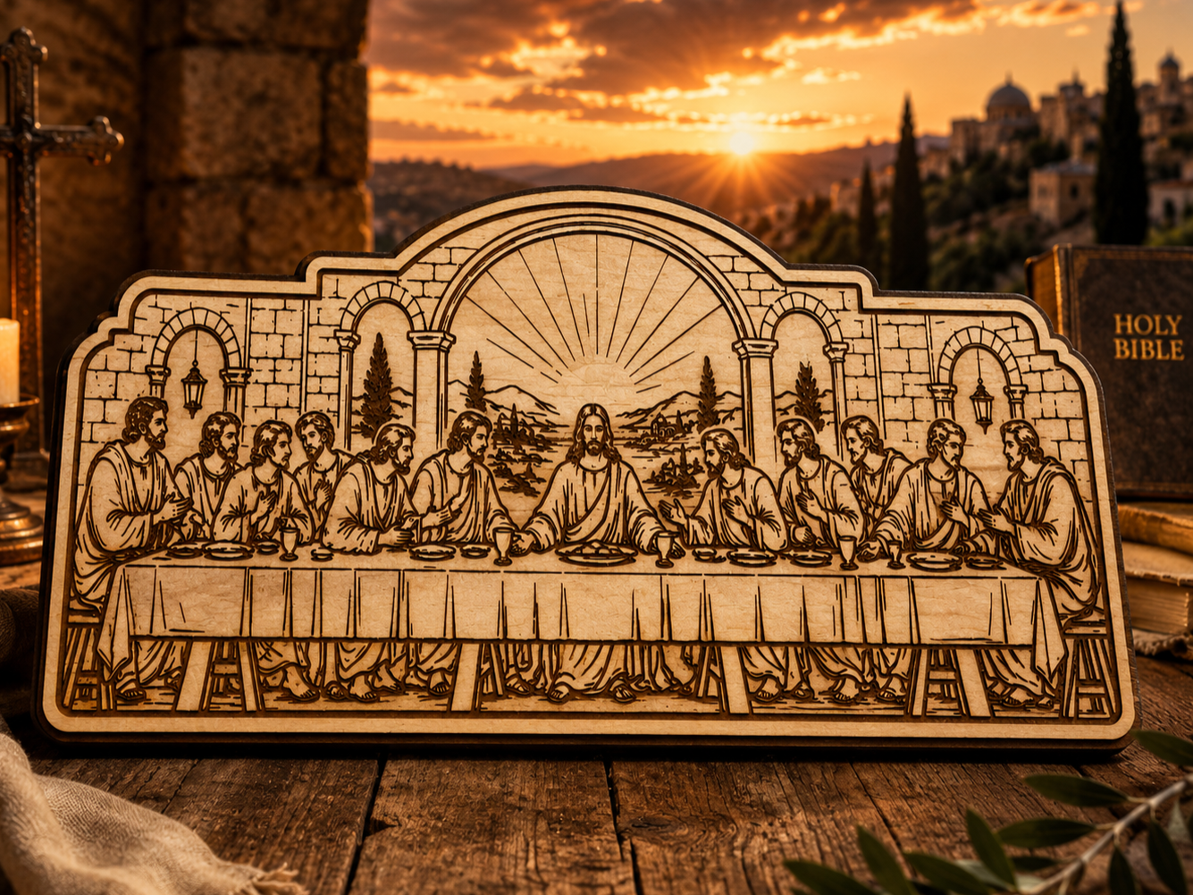 The Last Supper — Engrave and Cut | Free Files - Atomm