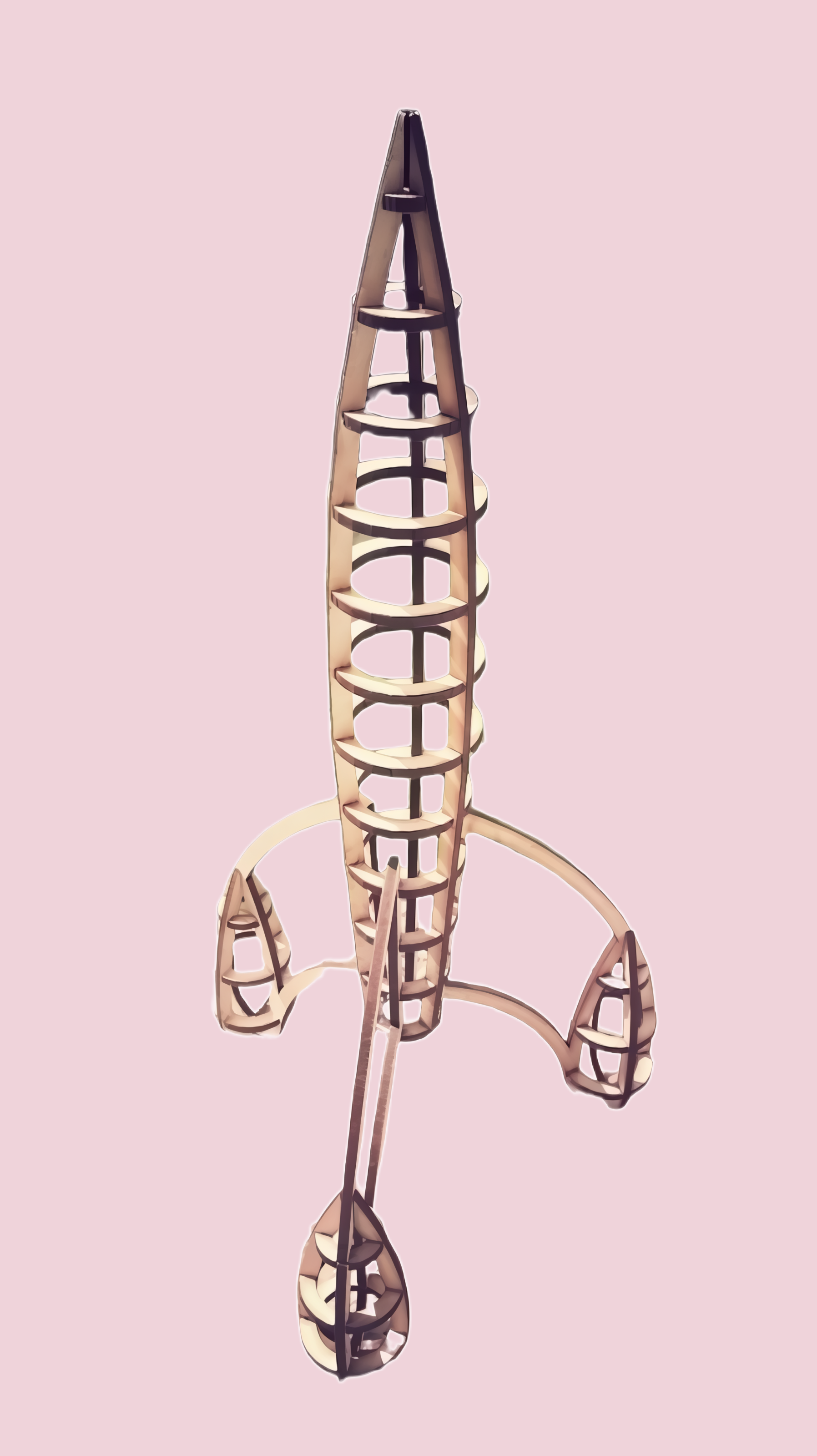 Laser Cut Space Rocket DXF File | Free Files - Atomm