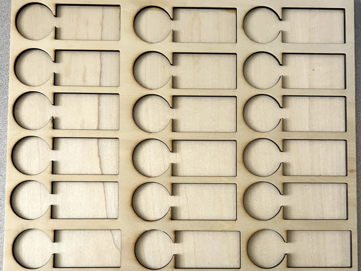 Wooden Blank Keychain Tags with Circular Ring Holes | Free Files - Atomm