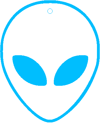 Alien Head Acrylic Charm Wemby Logo | Free Files - Atomm