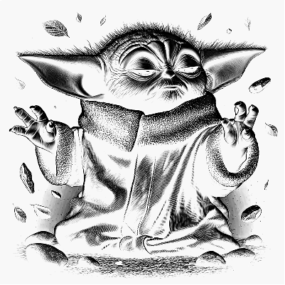 Grogu Star Wars Slate Stone Disc - Free Files - Atomm