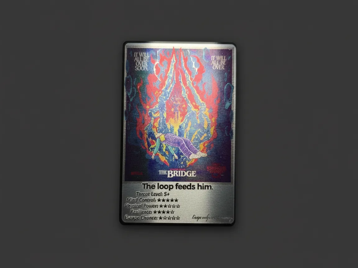 Laser Engraved and UV Printed Stranger things Game Card by Billy ...