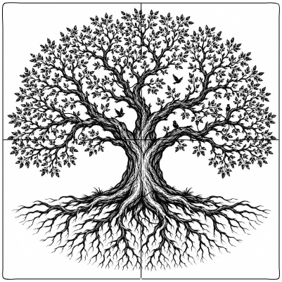 Tree of Life Interlocking Coaster Set - No Waste | Free Files - Atomm