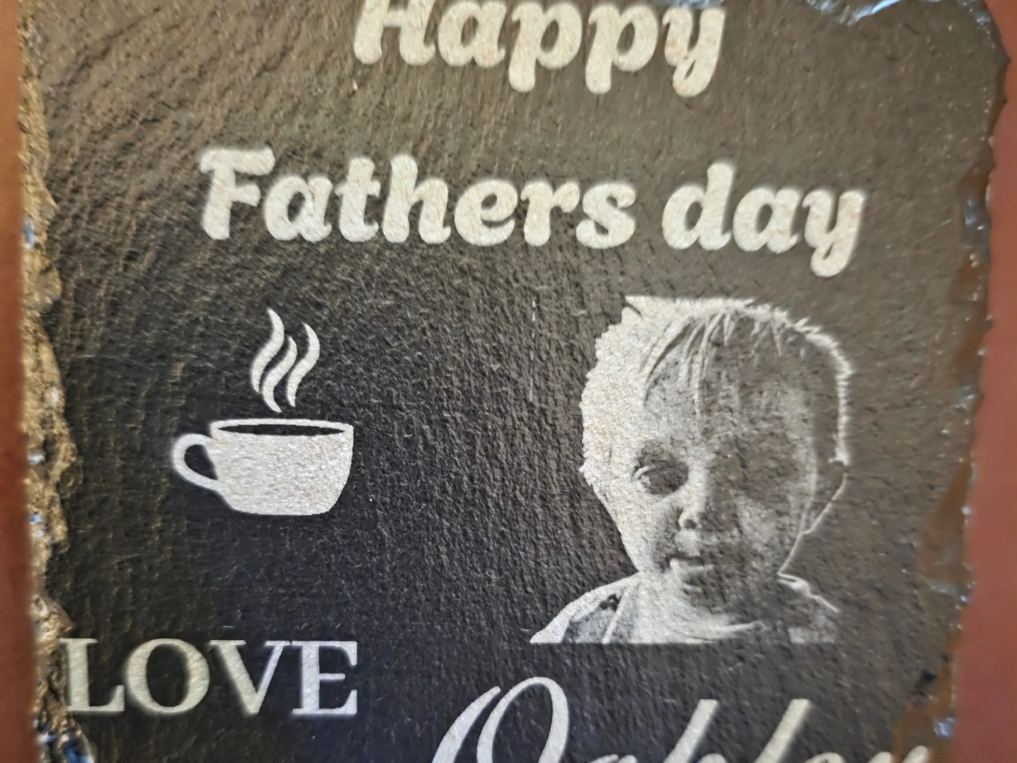 fathers day image on slate coaster | Free Files - Atomm
