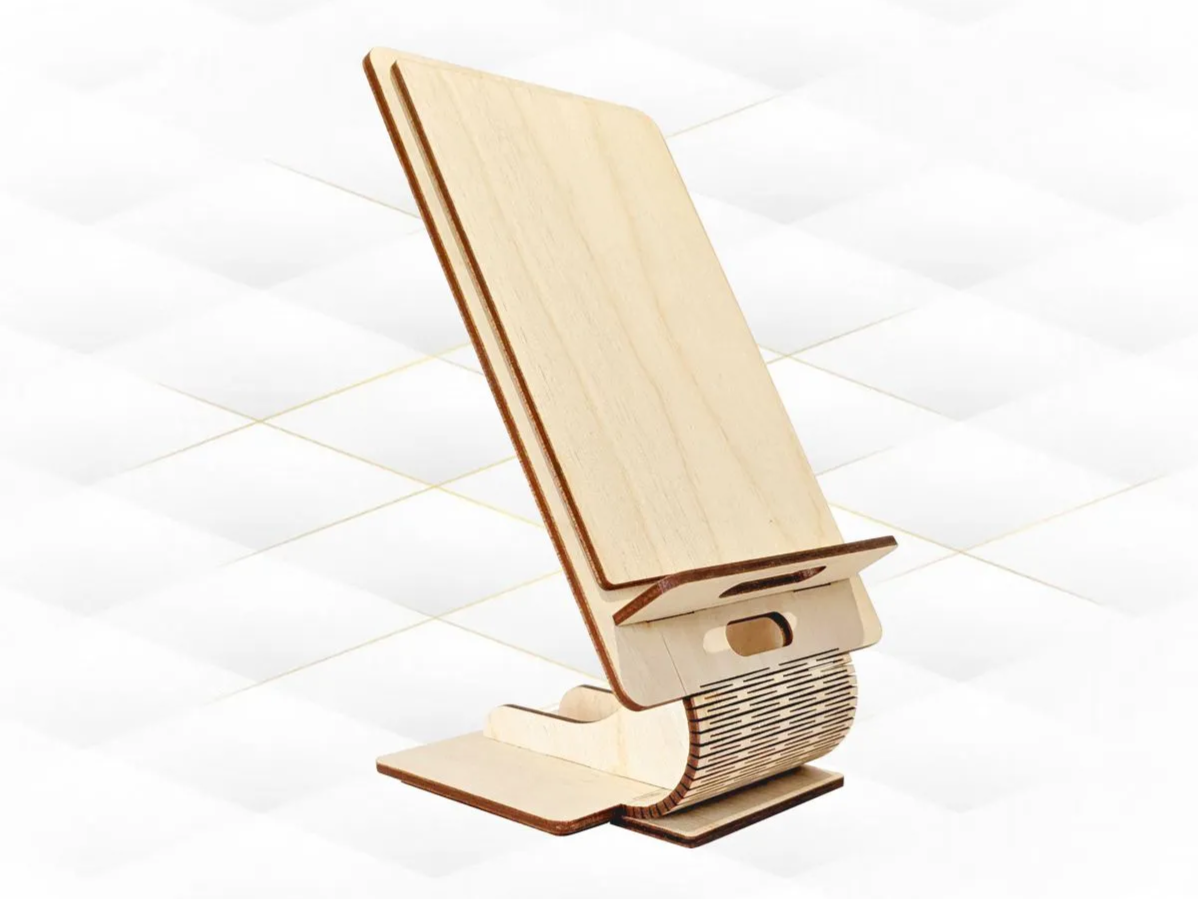 Gift stand holder for mobile, laser cut pattern, desk organizer. Holder ...