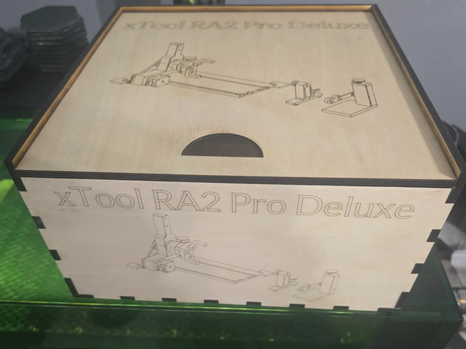 Laser Cut Wooden Storage Box xTool RA2 Pro Deluxe | Free Files - Atomm