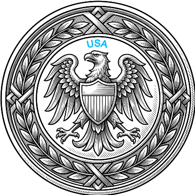 Engraved Eagle Seal Stamp with Wooden Handle on Desk | Free Files - Atomm