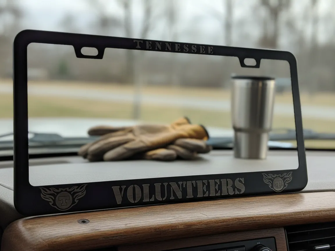 Laser cut and engrave | Laser Cut Tennessee Volunteers License Plate ...