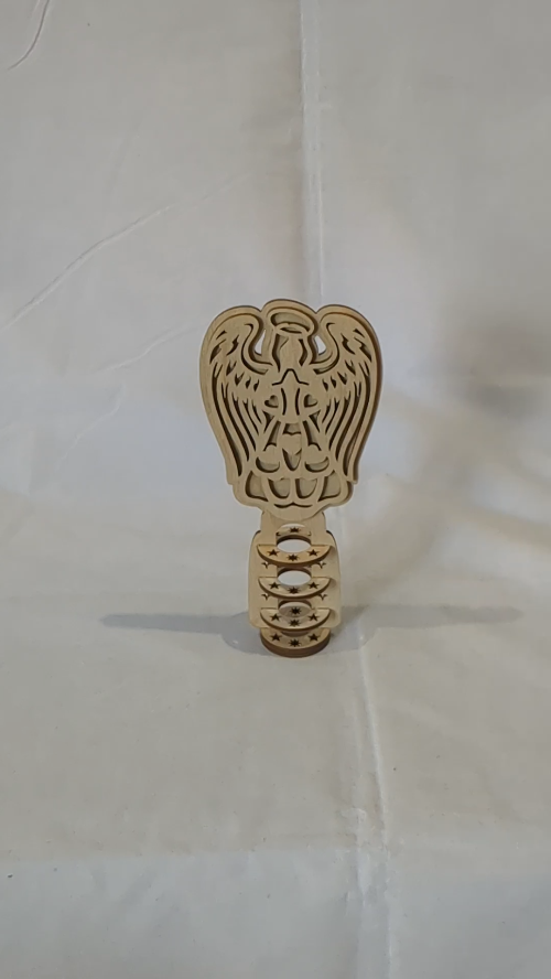 Gift Angel, Christmas Tree Topper, laser cut model. Laser cutting ...