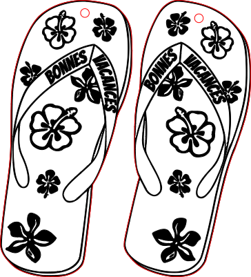 Marque Page Tongs | Free Files - Atomm