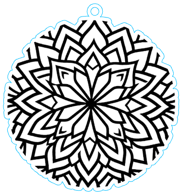 Mandala Keychain | Free Files - Atomm