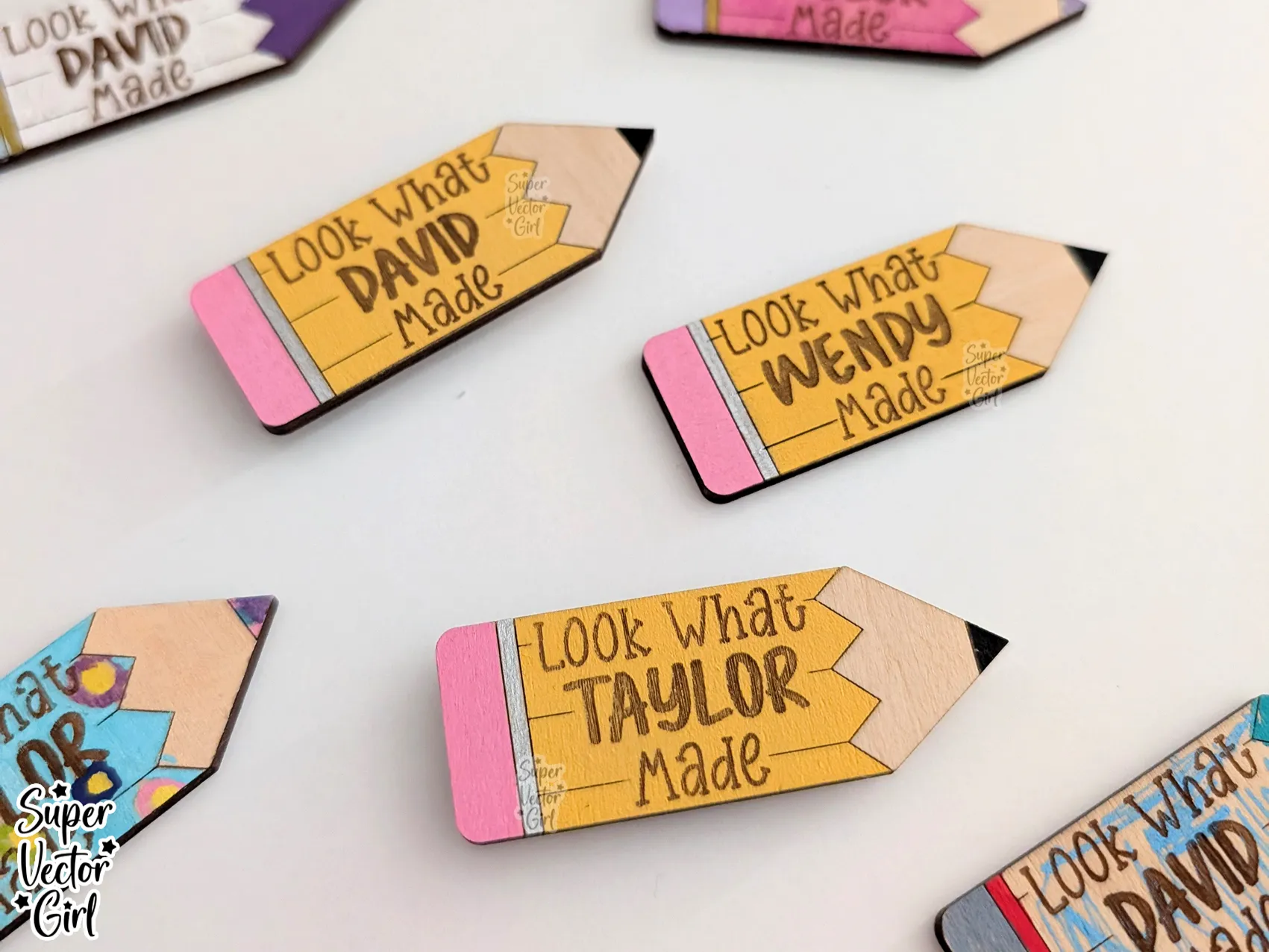 Look What I Made Magnets (Pencil Shape) | Free Files - Atomm