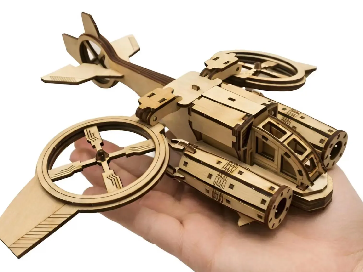 Laser Cut Helicopter Model SVG File, Laser Cut Aircraft 3d Puzzle ...