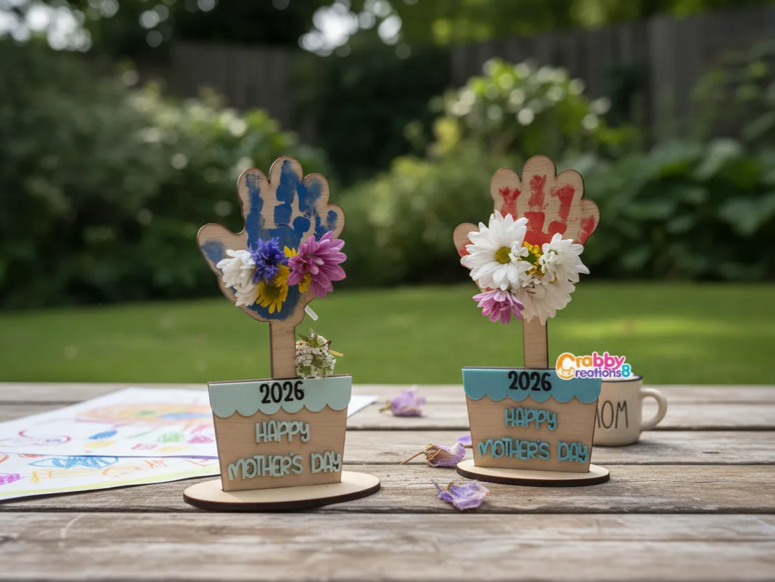 Mother's Day Handprint Flower Pot Keepsake | Free Files - Atomm