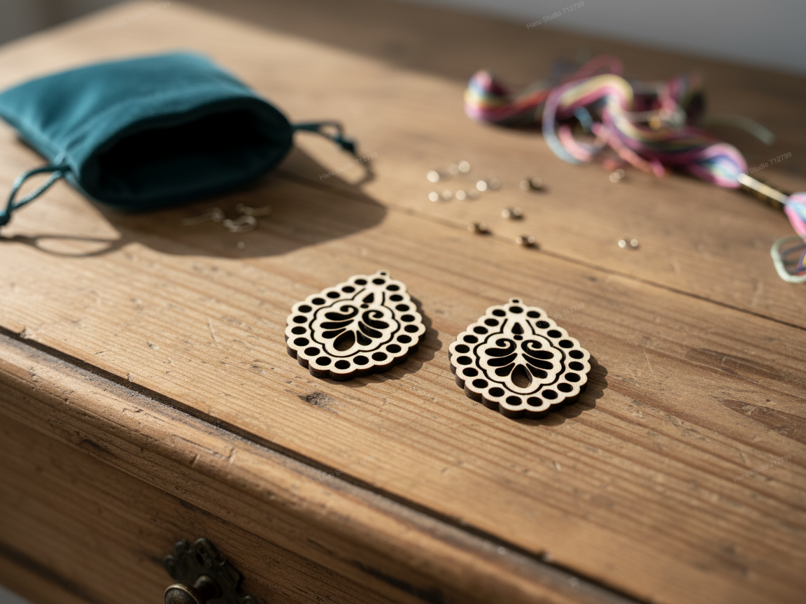 Filigree Teardrop Earring Components | Free Files - Atomm