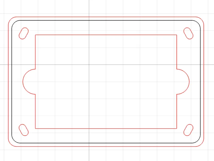 Mounting plate cutout template for an Australian standard power outlet ...