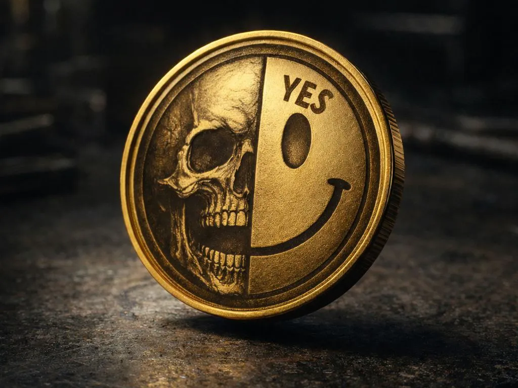 Decision Coin – Skull & Smile Flip Coin | 40mm Brass IR Engraving ...