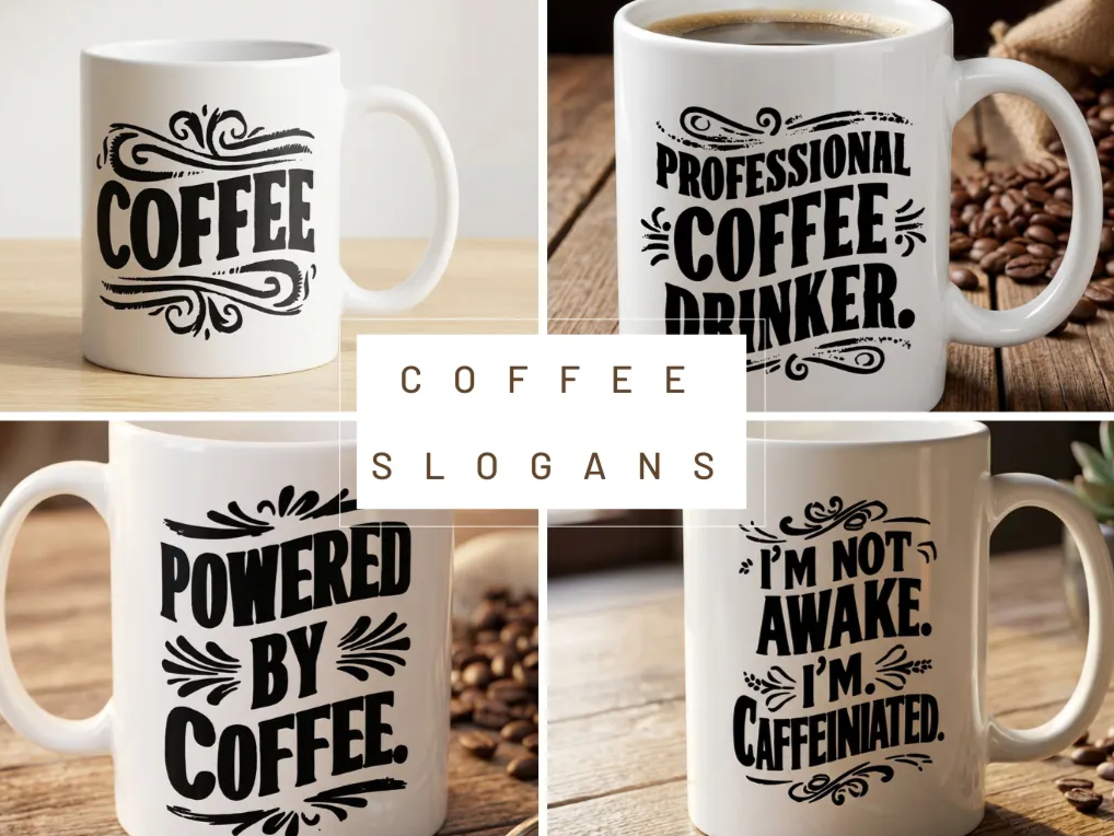Coffee Slogans with 4 Designs | Free Files - Atomm
