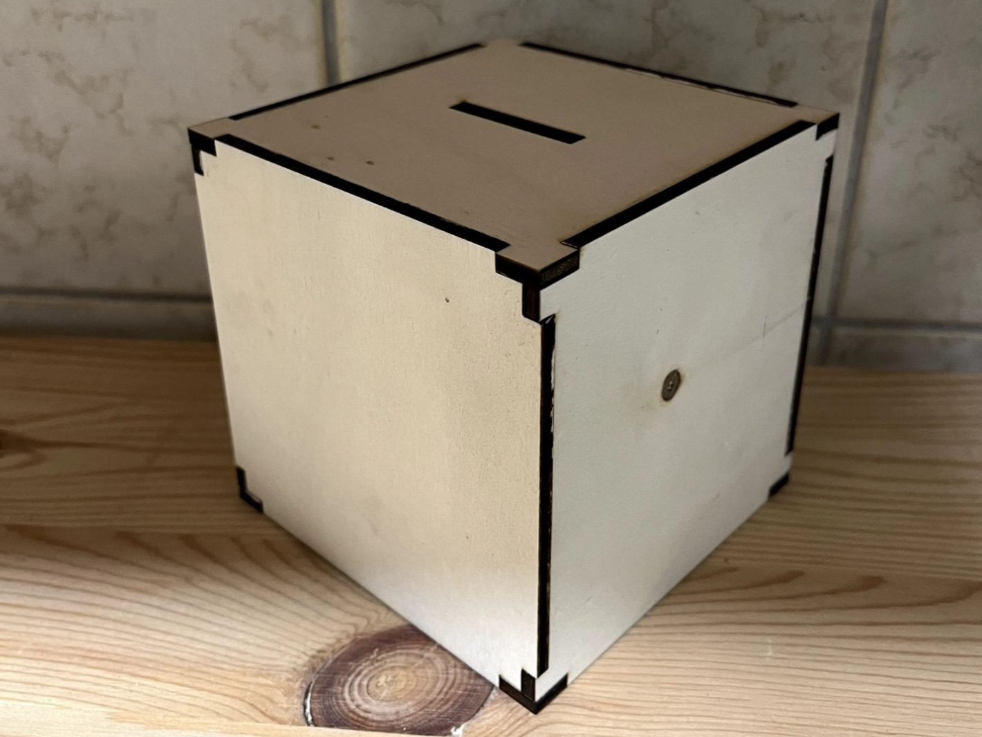 Laser Cut Wooden Savings Box / Money Box | Free Files - Atomm