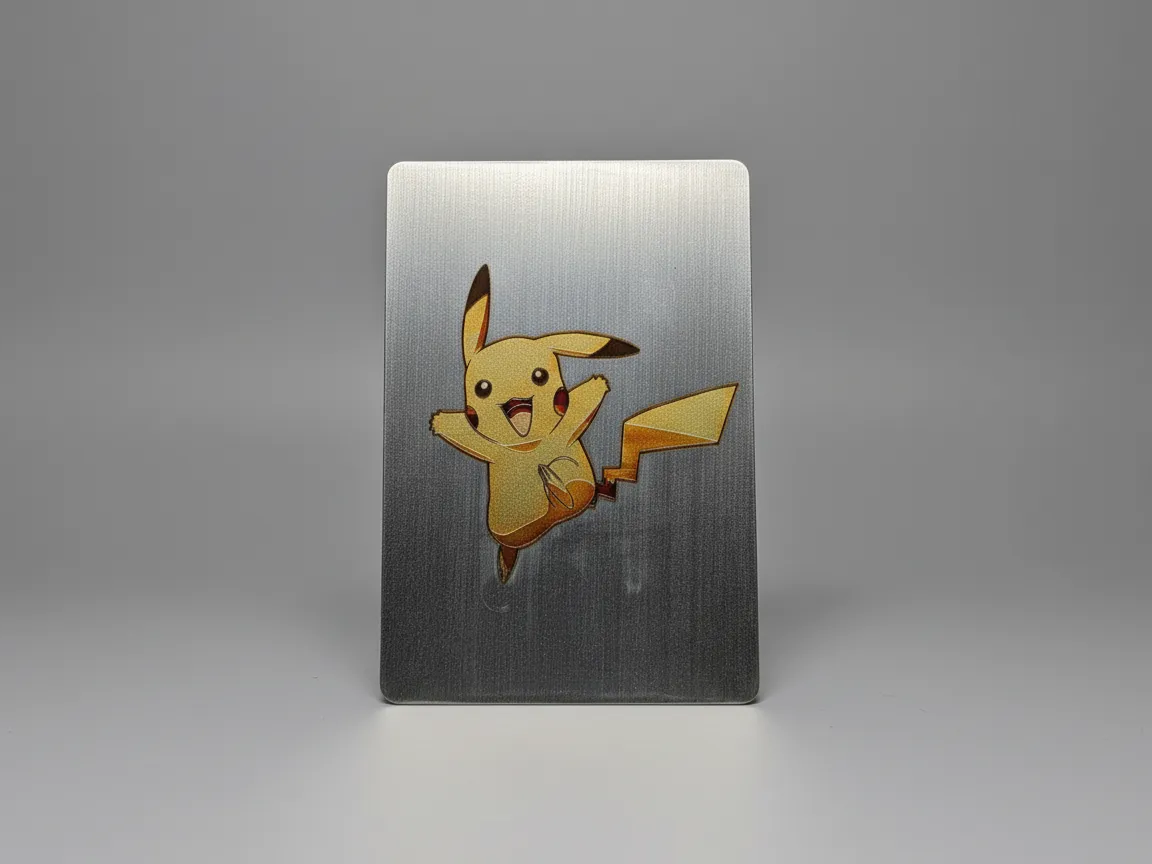 Laser Engraved Metal Plate with Colorful Pikachu Design | Free Files ...
