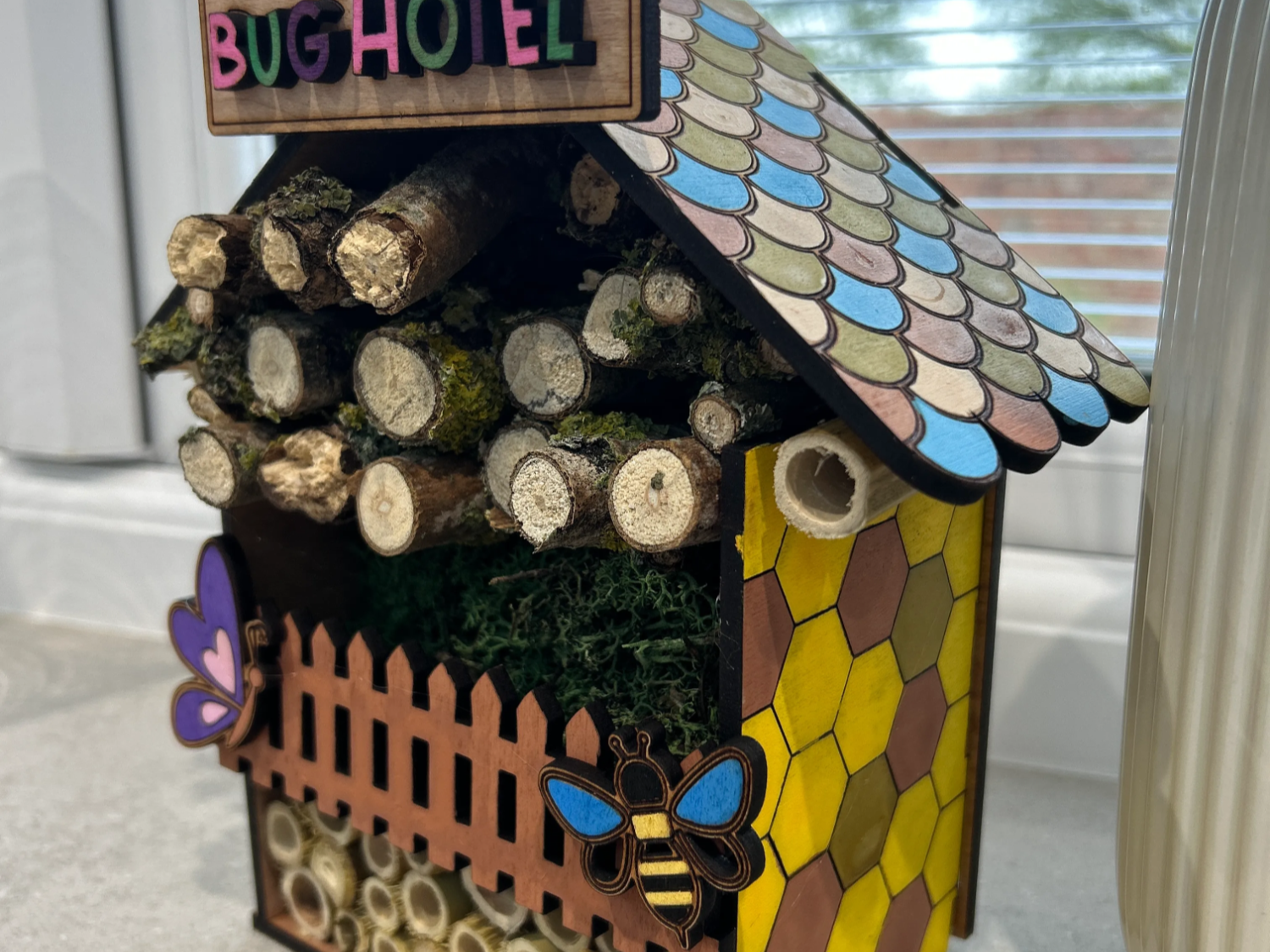 Colorful Bug Hotel With Butterfly And Bee Decorations_copy | Free Files ...