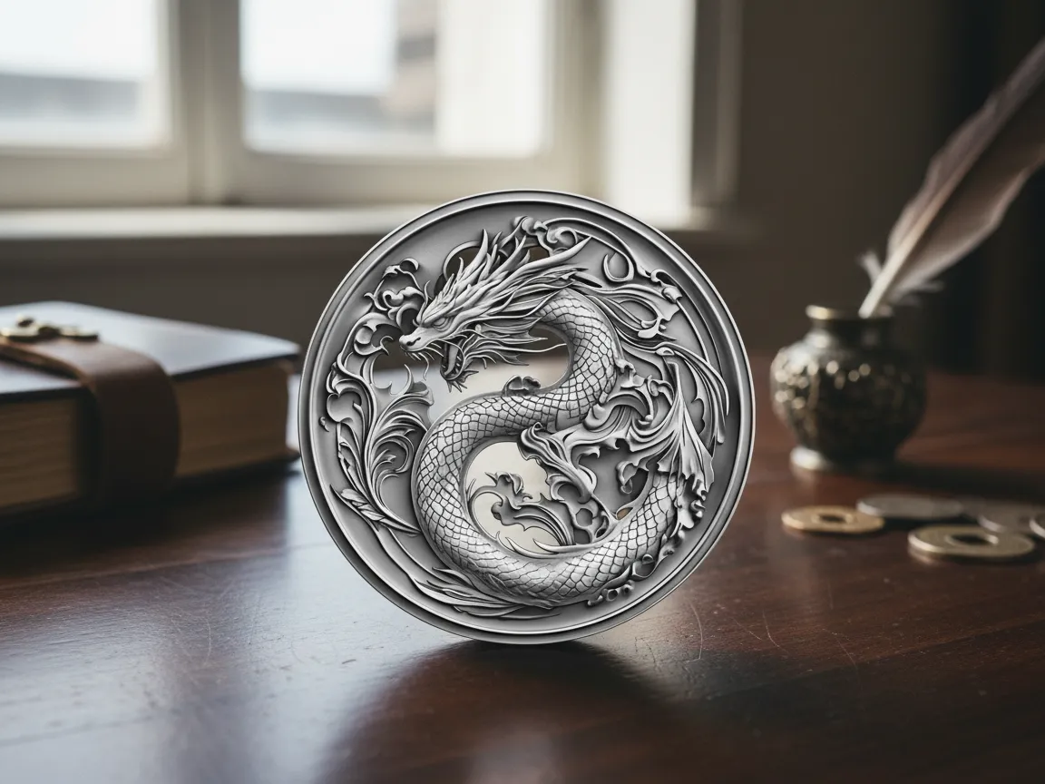 Intricate 3D Printed Dragon Coin | Free Files - Atomm
