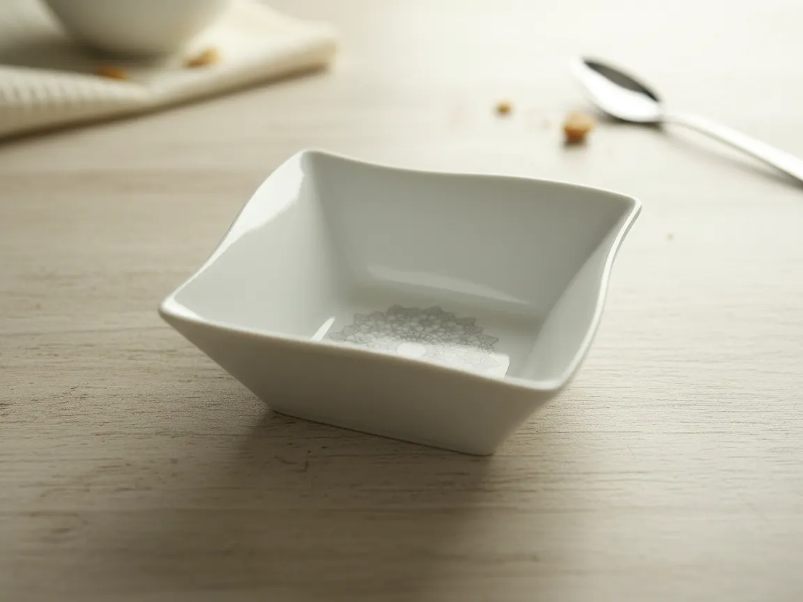 xTool F2 - Square white ceramic container with delicate decorative ...