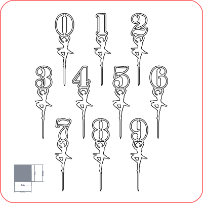 Ballerina Cake Topper SVG Bundle | Numbers 0–9 | Ballet Birthday Decor ...