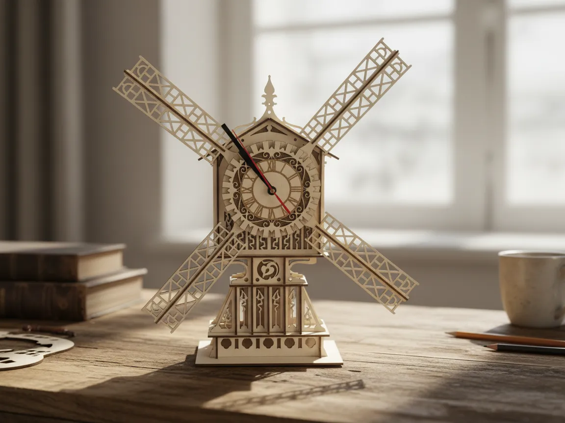Dutch Windmill Clock | Free Files - Atomm