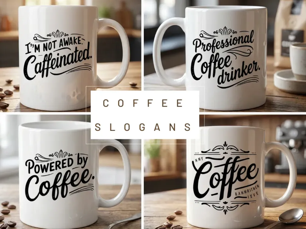 Coffee slogans with 4 designs | Free Files - Atomm
