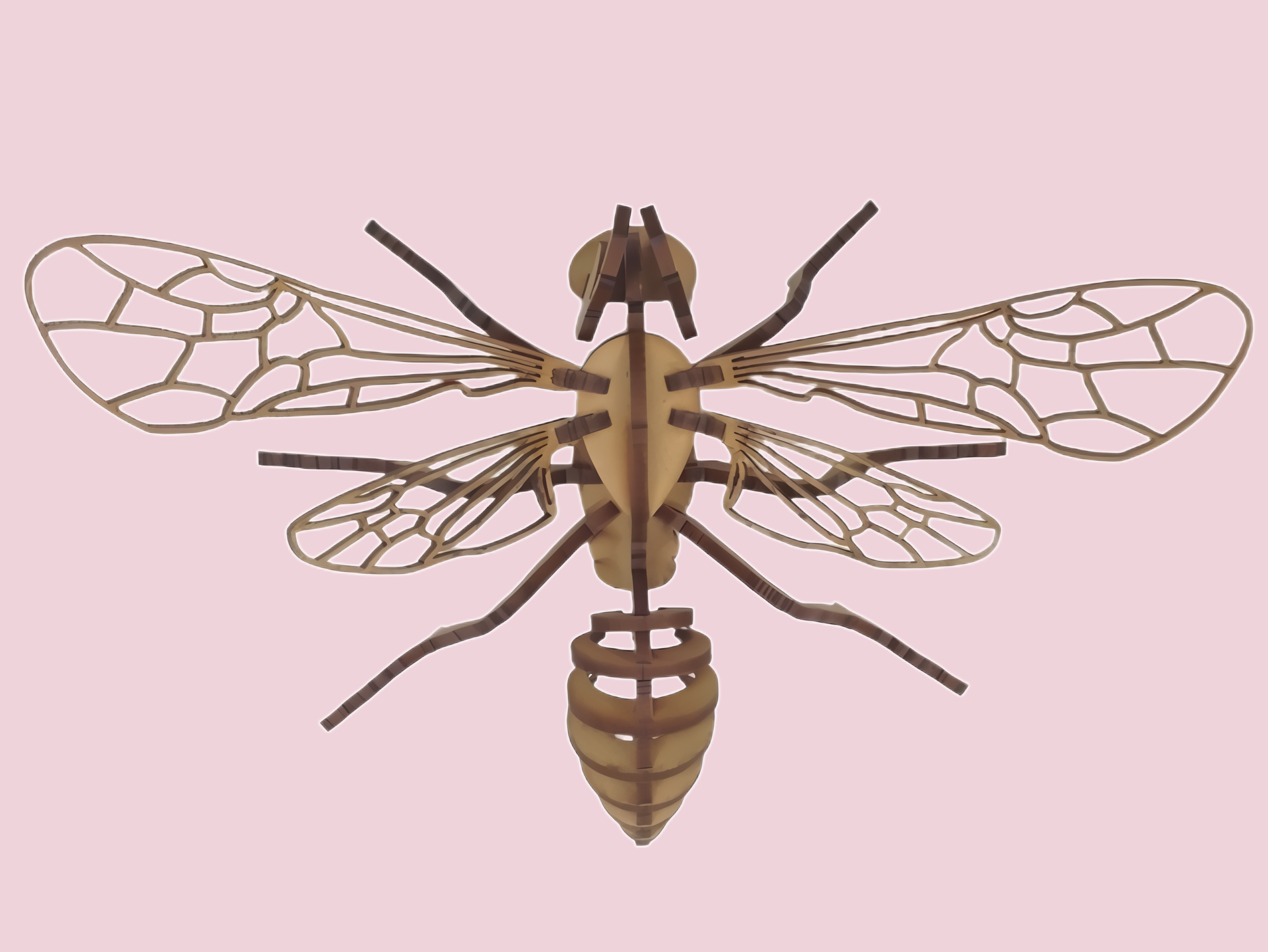 Laser Cut Bee Puzzle 3mm DWG File | Free Files - Atomm