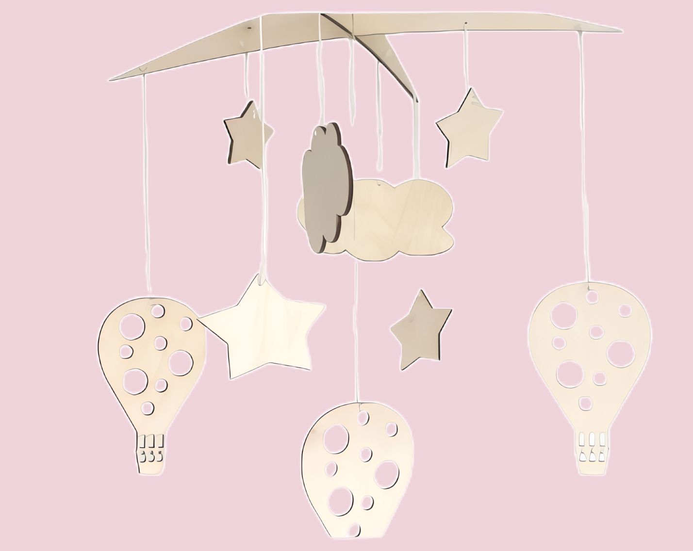 Laser Cut Baby Crib Mobile Hanging Baby Mobile Free Vector | Free Files ...