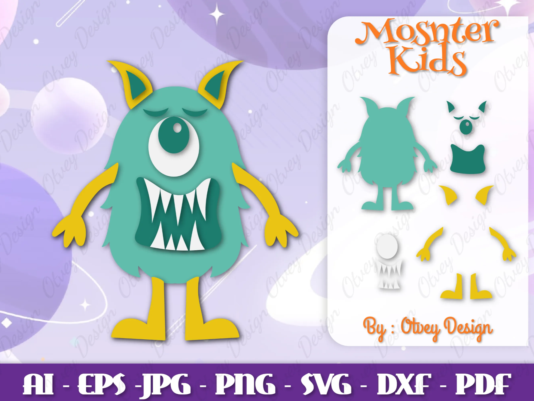 Laser cut and engrave | Monster Kids SVG, Funny Monster SVG | Ready to ...