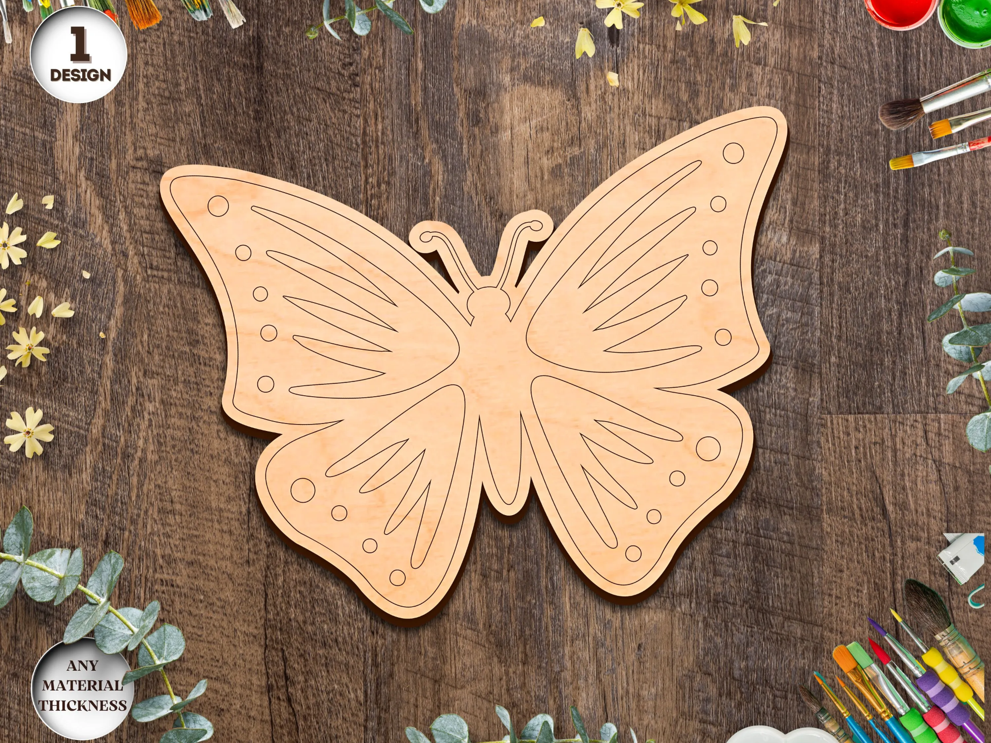 Butterfly Laser Cut | Ready to Use Files - Atomm