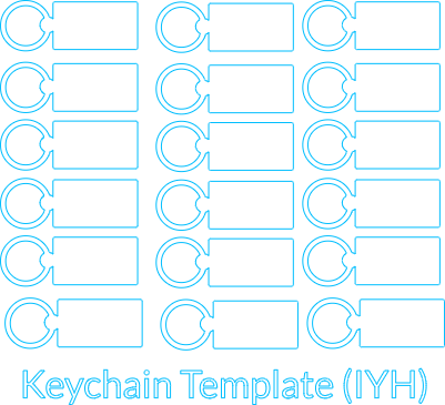 Wooden Blank Keychain Tags with Circular Ring Holes | Free Files - Atomm