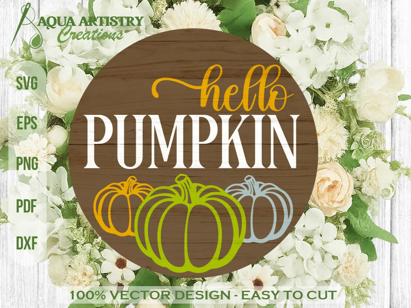 Hello Pumpkin Fall Seasonal Vector Design for Laser Cutting | Ready to ...