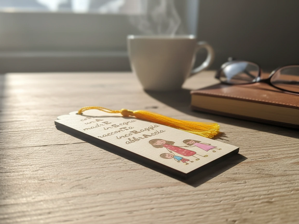 Segnalibro in legno con illustrazione e dedica speciale maestra | Free ...