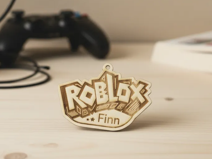 Laser Cut Roblox Keychain, ornament with Custom Name | Free Files - Atomm