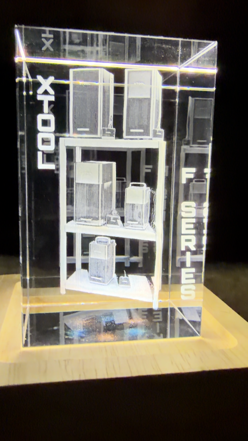 My xTool F Series Journey Captured in Crystal | Free Files - Atomm